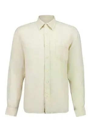 120% Lino Regular-fit Long-sleeve Shirt - Neutrals
