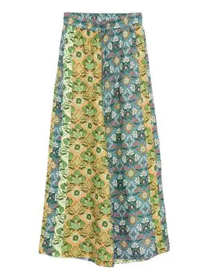 ALEMAIS Floral-print Trousers - Blue
