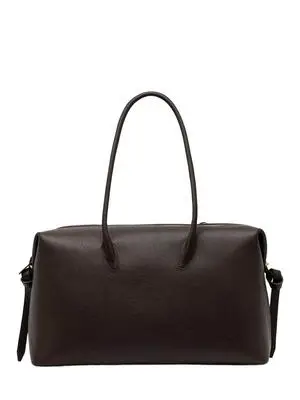 Yuzefi Brioche Knotted Shoulder Bag - Brown