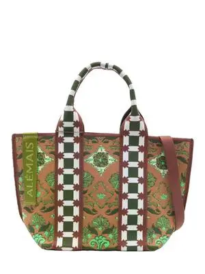 ALEMAIS Floral-print Tote Bag - Brown