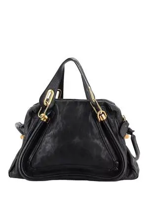 Chloé Paraty Tassel Top Handle Satchel - Black