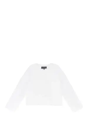 WHO DECIDES WAR BY EV BRAVADO Amalgamated Window Long-sleeves T-shirt - White