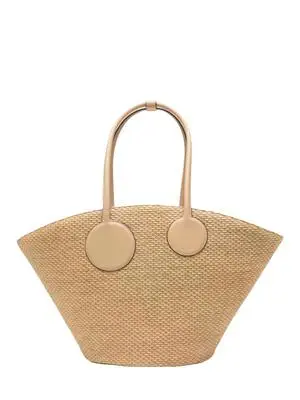 Cult Gaia Jayleen Woven Tote Bag - Neutrals