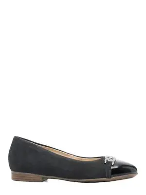 ARA Chain-detail Ballerina Flats - Black