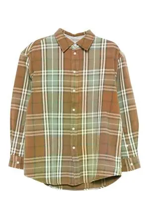 6397 Big Check Button-down Shirt - Brown