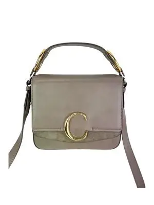 Chloé C Double Cross-body Bag - Grey