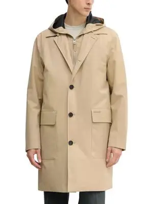 Mackage Mathias Hooded Buttoned Coat - Neutrals