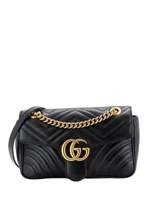 Gucci Gg Marmont Flap Bag - Black
