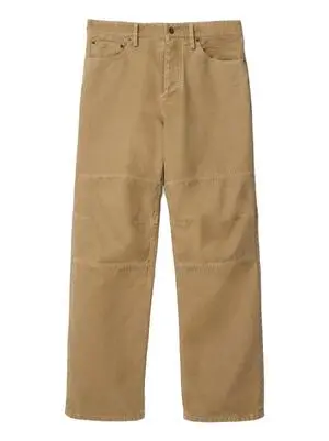 Burberry Cotton Canvas Workwear Trousers - Hebden Brown