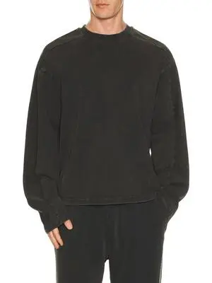ENTIRE STUDIOS Heavy Long Sleeve Tee - Washed Black