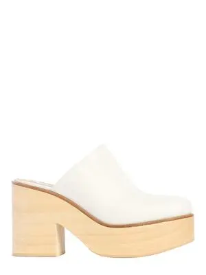 Gabriela Hearst Blake Leather Platform Mule - Ivory