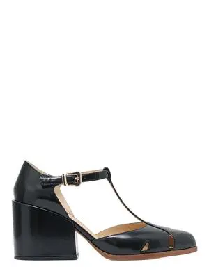 Gabriela Hearst Evita T-strap Heel - Black
