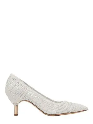 Gabriela Hearst Andres Braided Leather Pumps - Pearlized White
