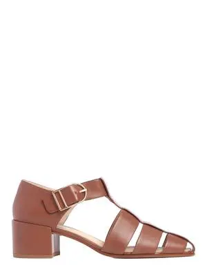 Gabriela Hearst Lyle Block Heel Pump - Cognac