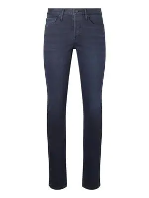 TOM FORD Slim-fit Straight-leg Cotton-blend Corduroy Trousers - Blue