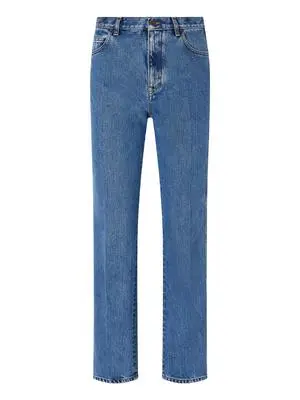 Loro Piana Brooke Cropped Mid-rise Slim-leg Jeans - Blue