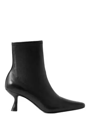 LOEFFLER RANDALL Thandy Leather Ankle Boots - Black