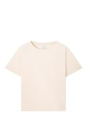 Loulou De Saison Telanto Embroidered Supima Cotton-jersey T-shirt - Pink