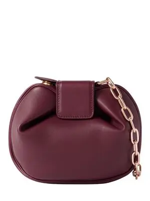 Gabriela Hearst Soft Demi Leather Clutch - Burgundy