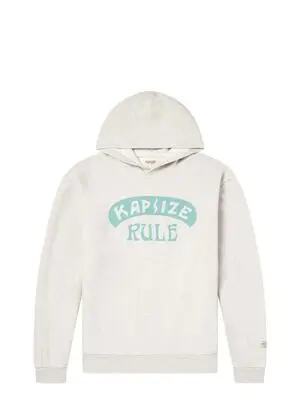 Kapital Printed Wool-blend Jersey Hoodie - Neutrals