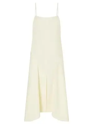 Brandon Maxwell The Darby Crepe Midi Dress - Yellow