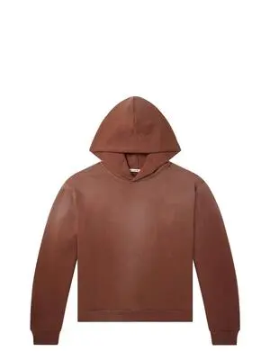 Acne Studios Franziska Garment-dyed Distressed Logo Hoodie - Brown