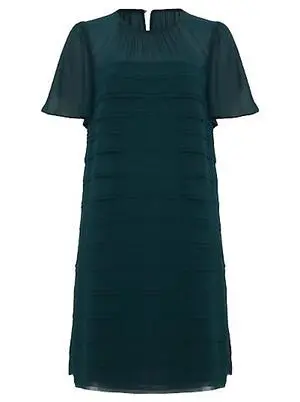 PHASE EIGHT Layered Woven Mini Dress - Teal