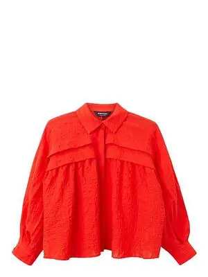 Whistles Frill-trim Woven Blouse - Red