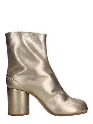 MAISON MARGIELA Tabi 80 Metallic Leather Boots - Gold Comb
