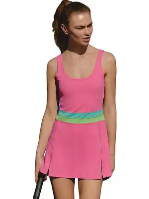 Beach Riot Remi Tennis Dress - Pink Pattern