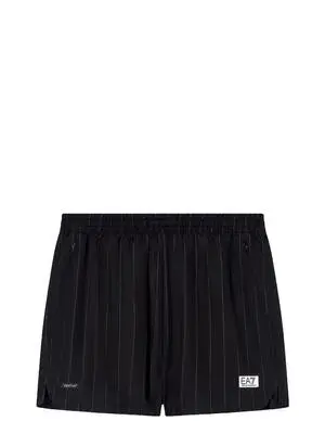 Emporio Armani Striped Shorts - Black