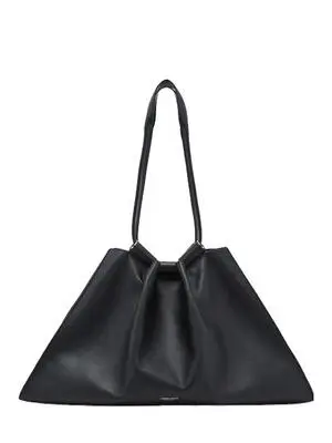 Giorgio Armani Large Nappa Leather Shopper - Black
