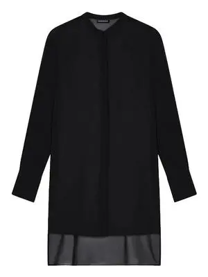 EMPORIO ARMANI Emporio Armani Maxi Shirt In Techno Georgette