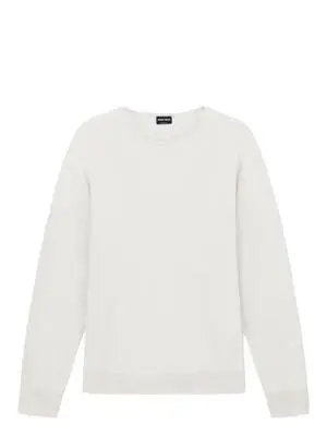 Giorgio Armani Cashmere And Silk Interlock Jumper - White