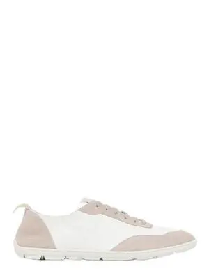 Giorgio Armani Asv Nylon And Suede Sneakers - White