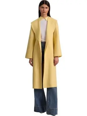 Alice + Olivia Marcelene Midi Coat - Yellow