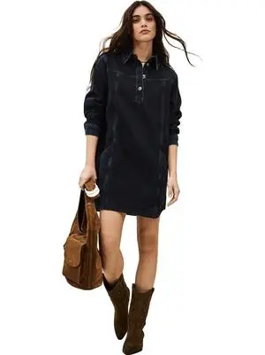 Ba&sh Tona Shirt Dress - Blue