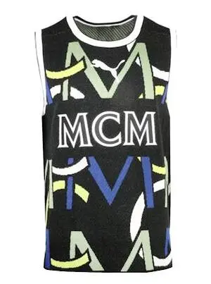 PUMA X Mcm Crew Neck Tank Top - Black/aop