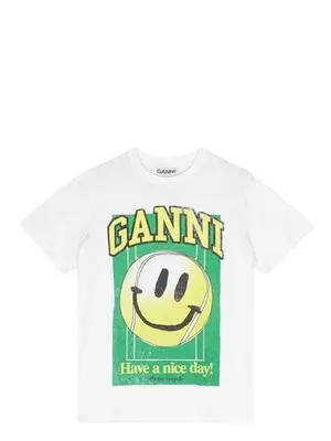 GANNI Ssense Exclusive 'have A Nice Day' Graphic T-shirt - White