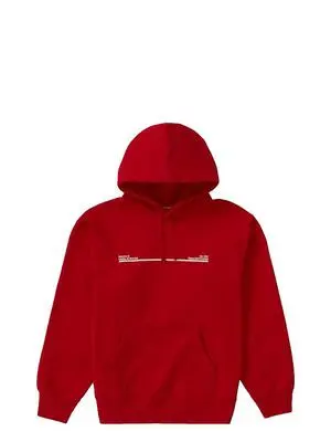 Supreme Hooded Sweatshirt - Red London