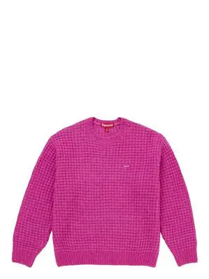 Supreme Small Box Waffle Sweater - Pink