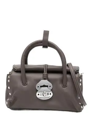 ZANELLATO Dotta Saeta Baby Leather Handbag - Brown