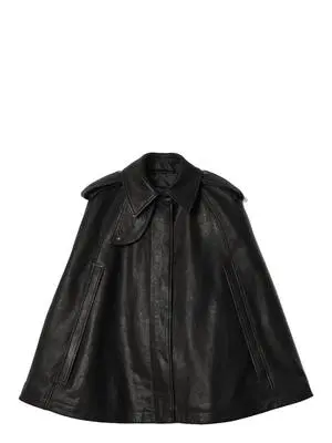 Burberry Leather Cape - Black