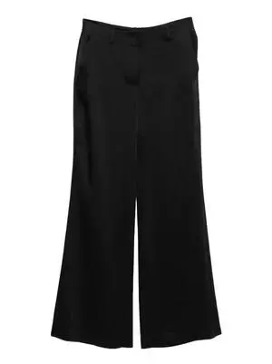 THEORY Satin Flared Trousers