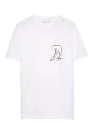 Prada Printed Cotton T-shirt - White