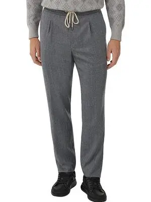 Boggi Milano Tapered City Trousers - Grey