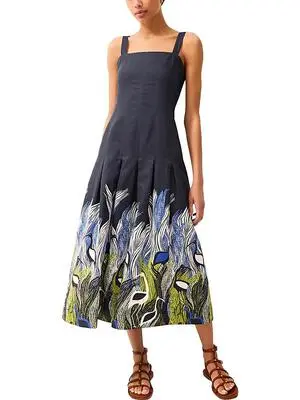 MARIE OLIVER Dixon Printed Midi Dress - Heron