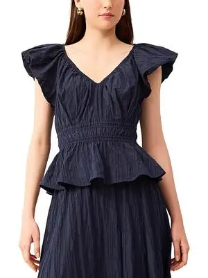 MARIE OLIVER Lydia Top - Naval