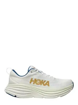 HOKA® Bondi 8 Logo-detail Sneakers - White