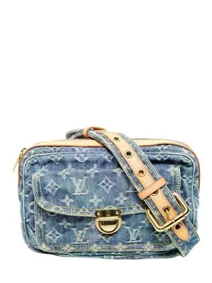 LOUIS VUITTON 2007 Monogram Belt Bag - Blue